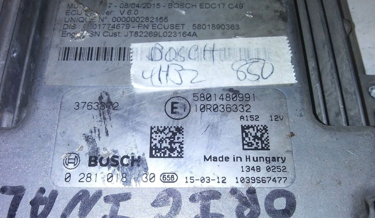 5801480991 Bosch ecm ecu computer