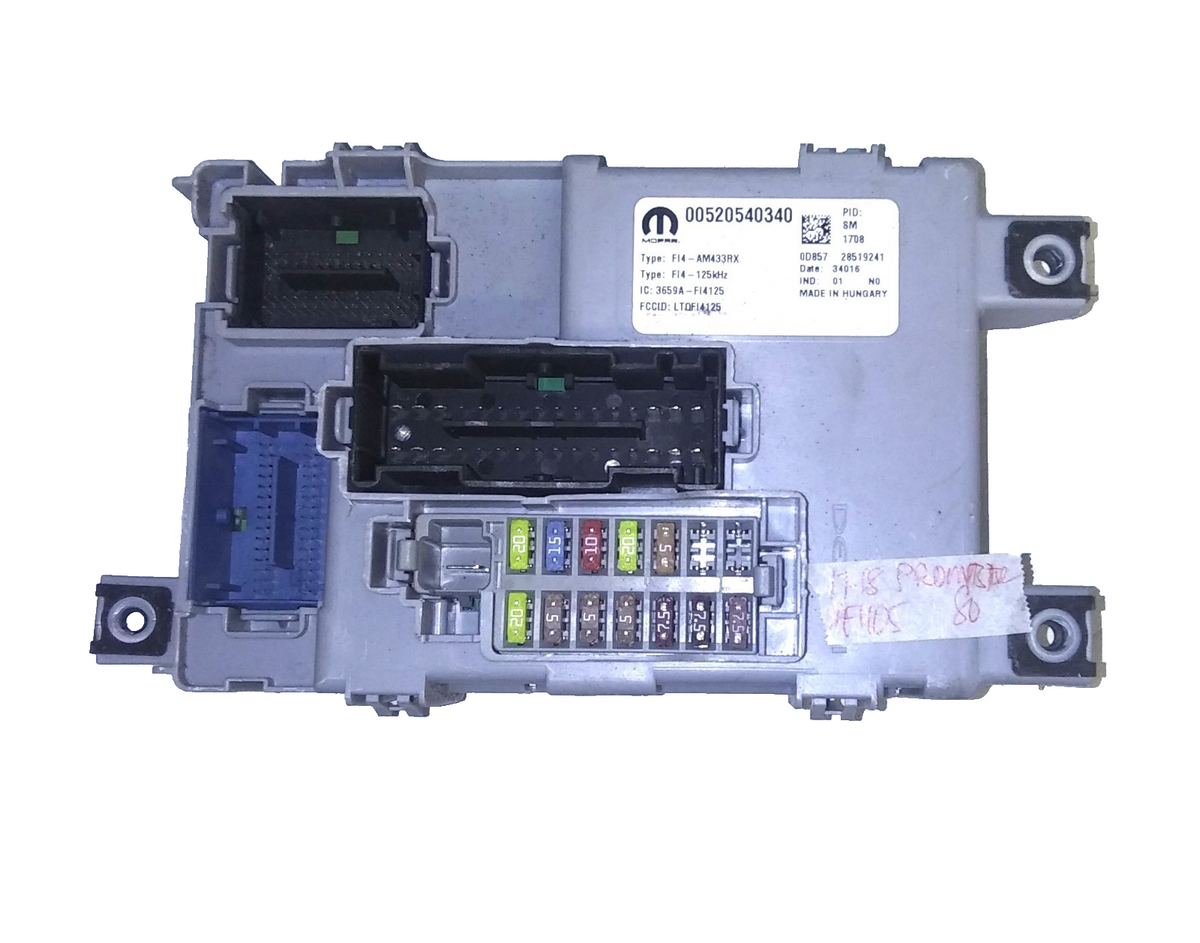 00520540340 bcm body control module 2017-2018 Dodge Promaster | Swan Auto