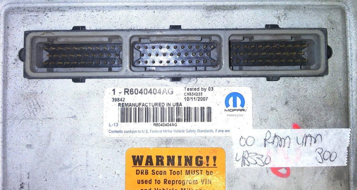 1-R6040404AG Dodge Ram van 2000 ecm ecu computer