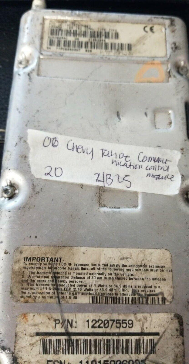 12207559 Chevy Tahoe Yukon 2000 Communication Control Module | Swan Auto