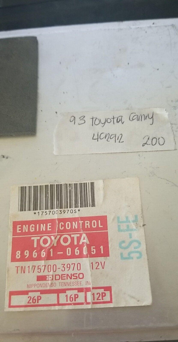 1993 Toyota Camry ecm ecu computer 89661-06051 | Swan Auto