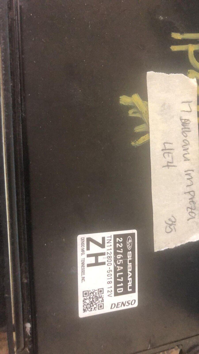 2017 Subaru Impreza ecm ecu computer 22765AL71D