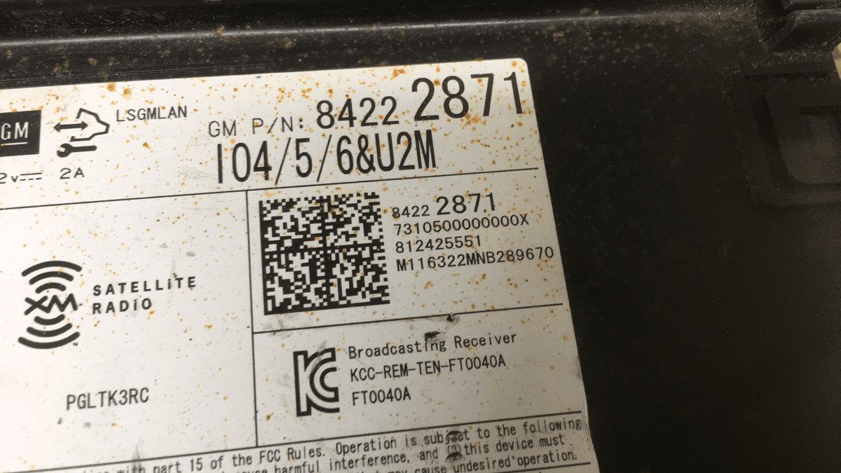 84222871 Chevy or GMC Yukon radio receiver control module 2017 | Swan Auto